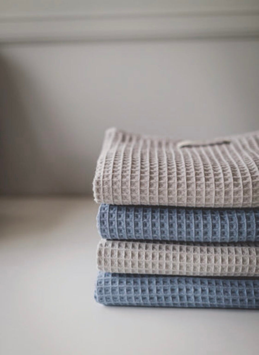 Petit Laure Dusty Blue Waffle Blanket – A Perfect Present